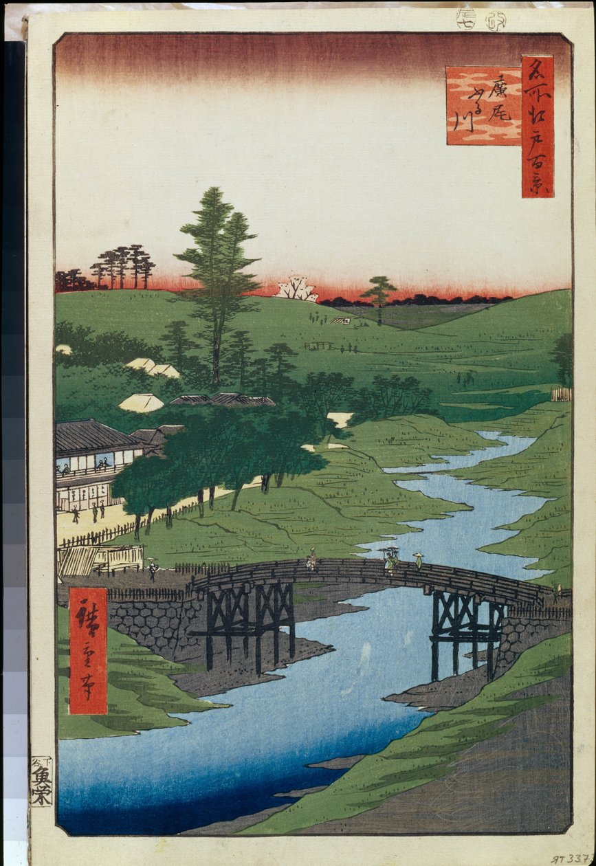 One Hundred Famous Views of Edo: Hiroo on Furukawa River