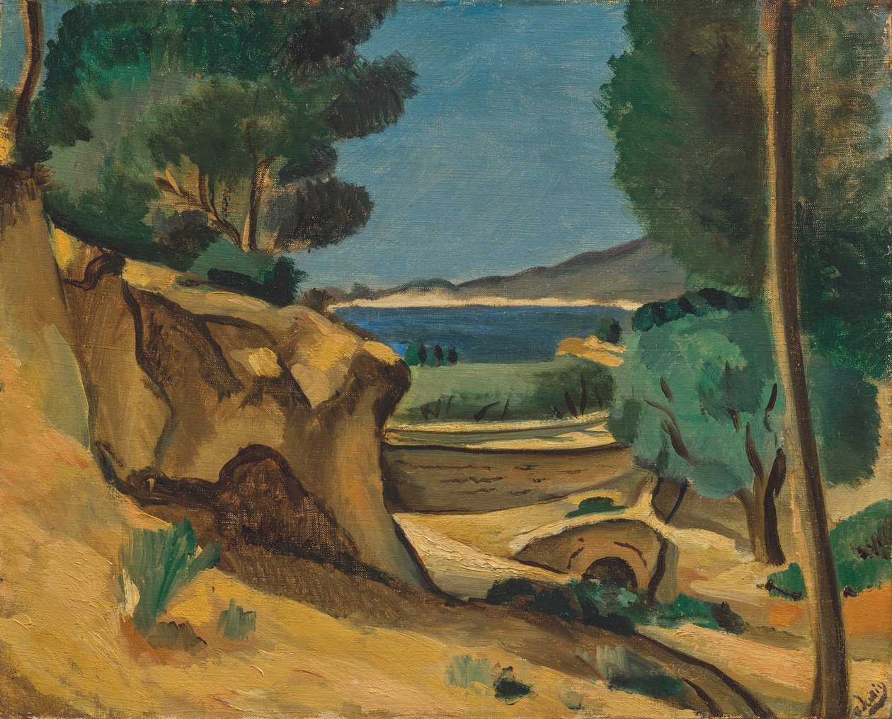 Landscape near La Ciotat by Andre Derain: Fine art print