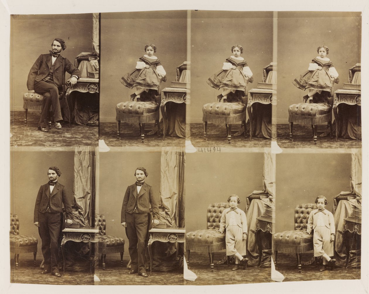 Portraits Sitting: Dr. Magnan and His Son and Daughter, c.1861