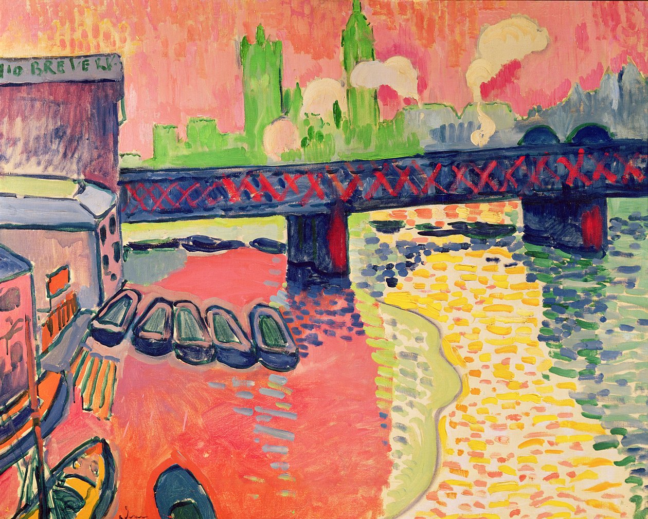 Charing Cross Bridge, London by Andre Derain