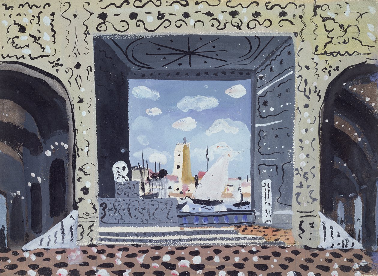Set Design for 'The Barber of Seville' in Paris
