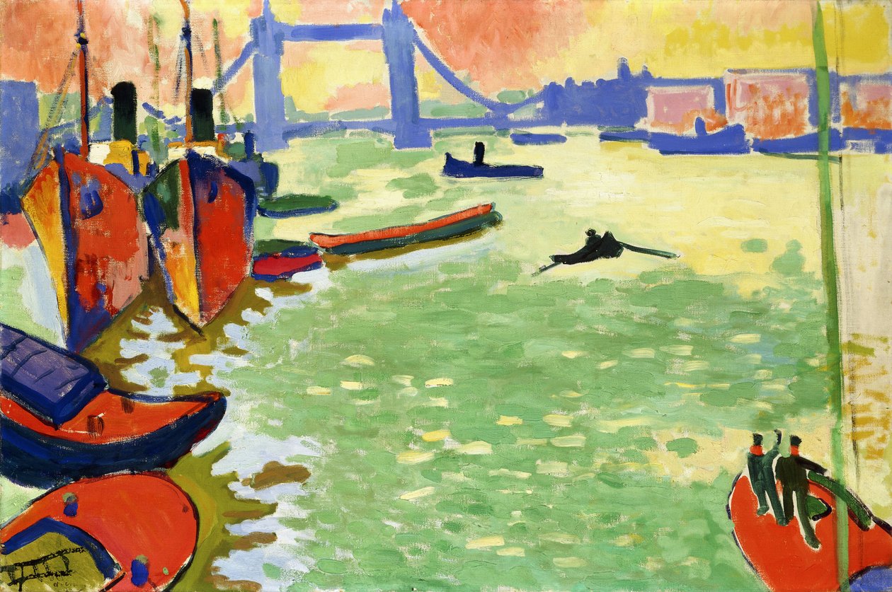 The Thames and Tower Bridge by Andre Derain