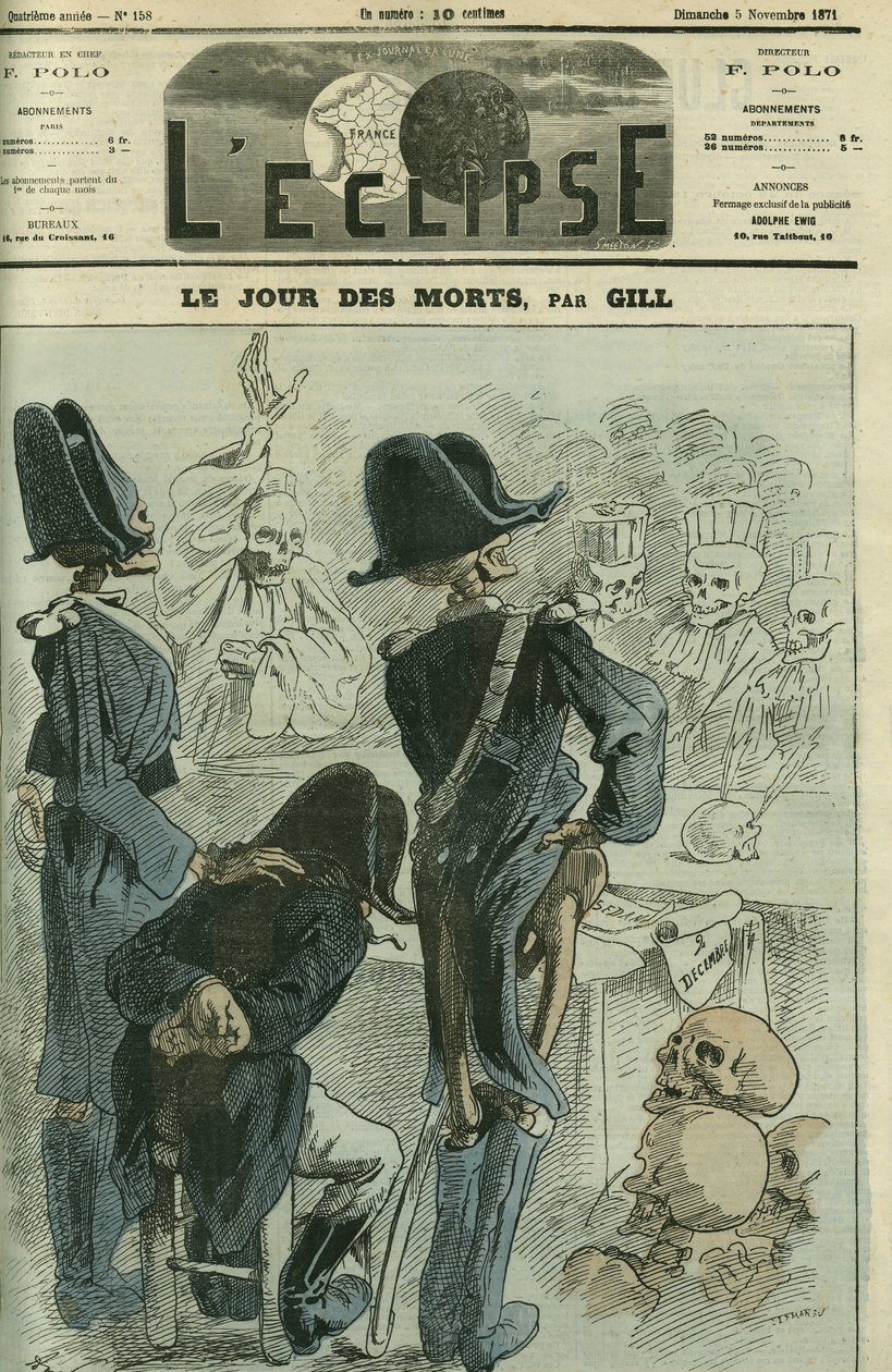 On the day of the dead, Napoleon III judged before a skeleton assembly