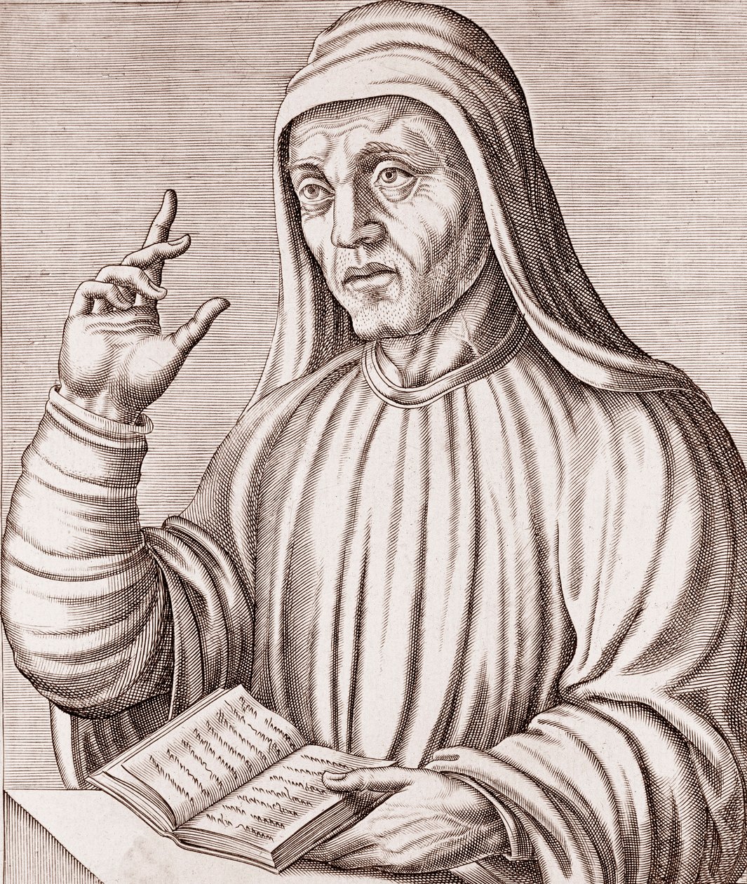 Portrait of Alcuin by Andre Thevet: Buy fine art print