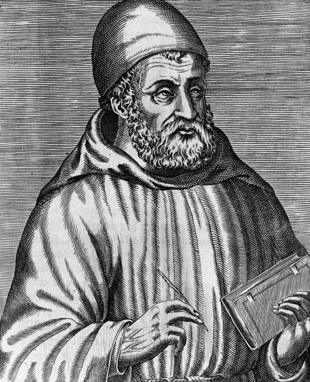 Portrait of John Duns, commonly called Duns Scotus (1265 or 1266-1308 ...