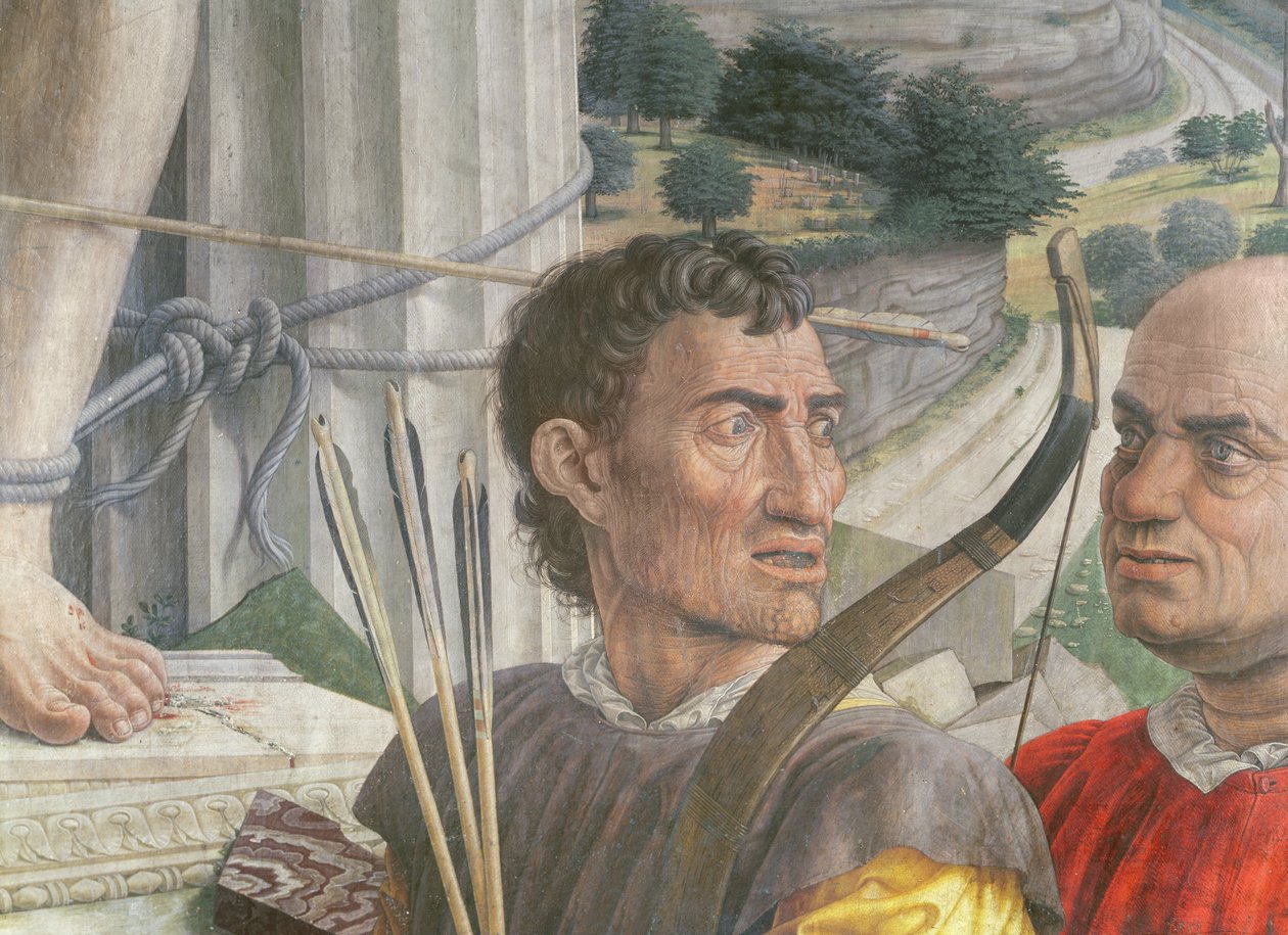Saint Sebastian (detail) by Andrea Mantegna