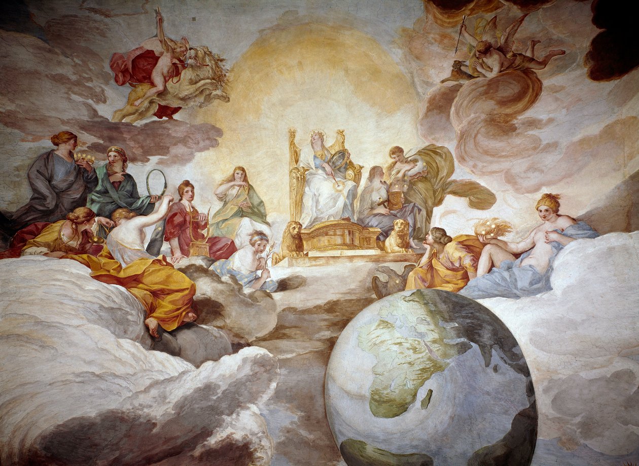 Divine Knowledge Allegory by Andrea Sacchi: Fine art print