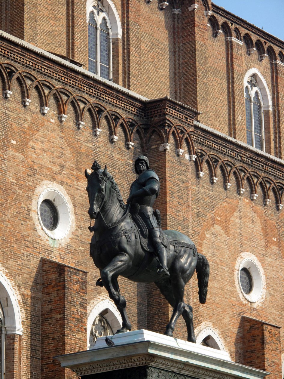 Equestrian statue of the Condottiere Colleoni by Andrea del Verrocchio