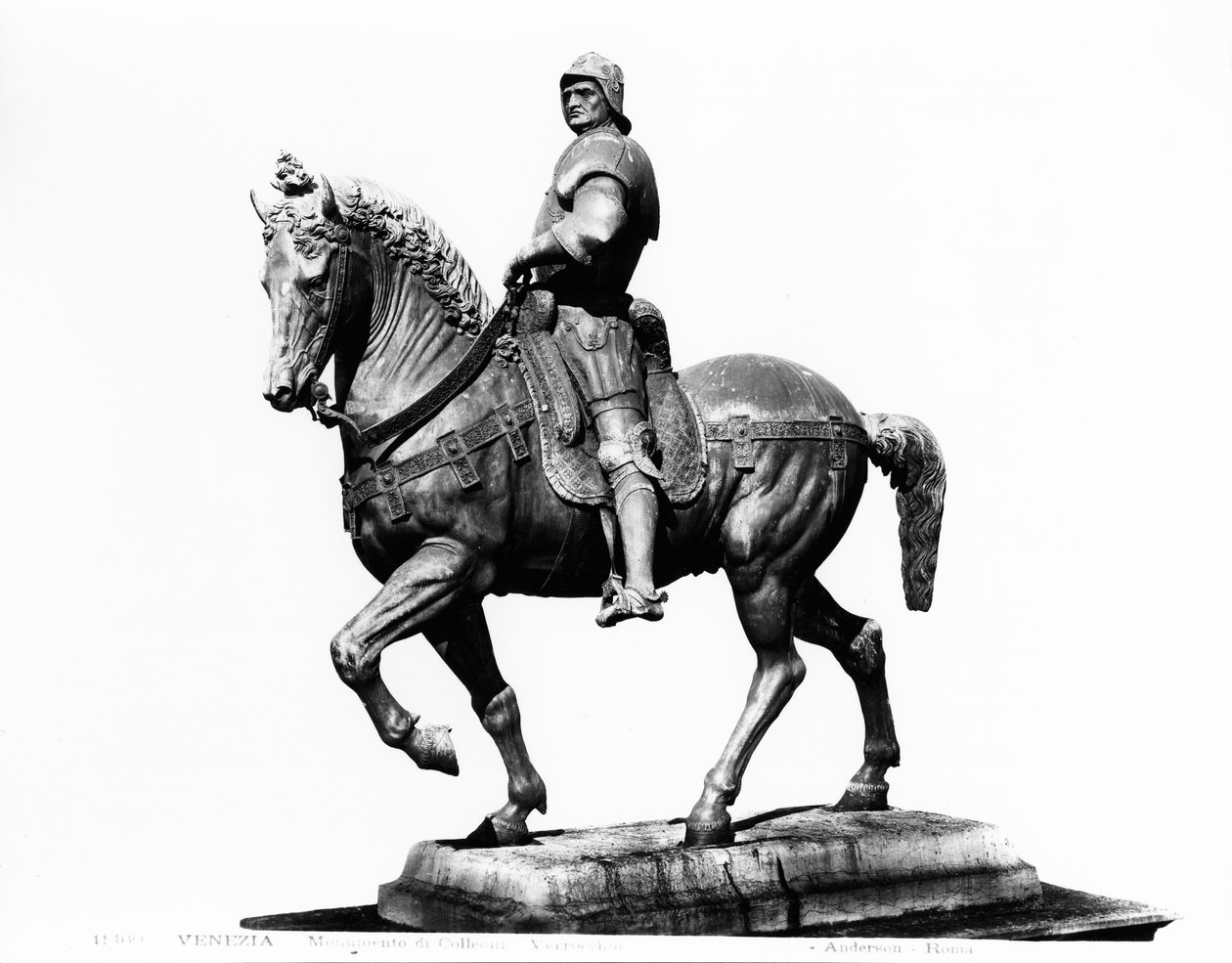 Equestrian statue of the condottiere Bartolomeo Colleoni