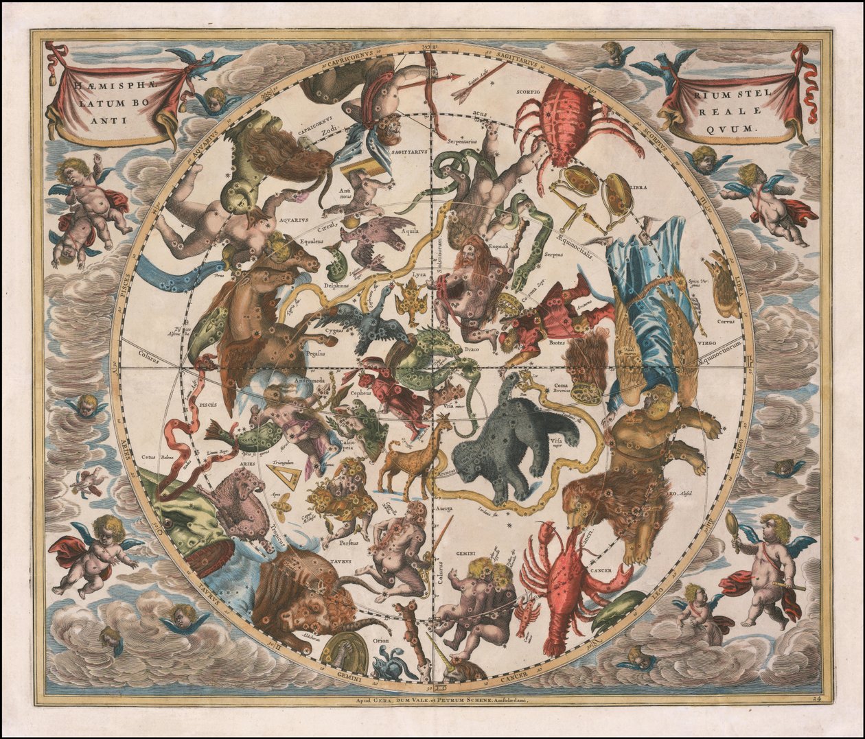 1660 Celestial Map by Andreas Cellarius: Buy fine art prints