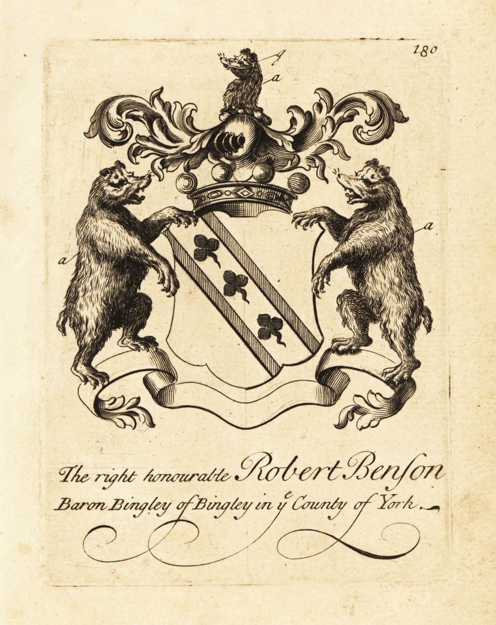 Coat of arms of Robert Benson, Baron Bingley of Bingley