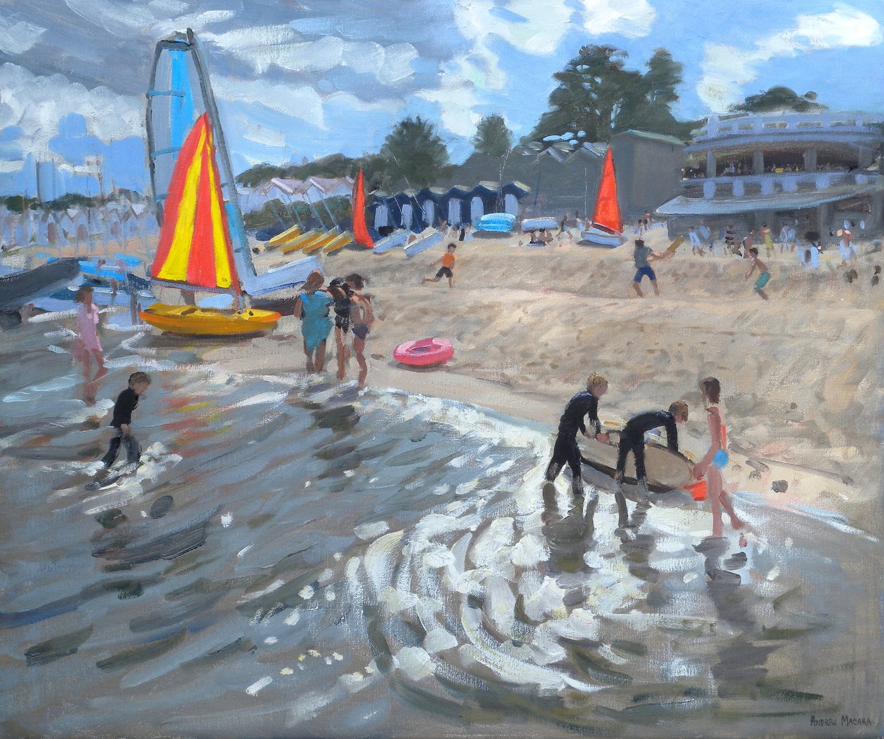 Sailboats by Andrew Macara: Highest-quality art reproduction