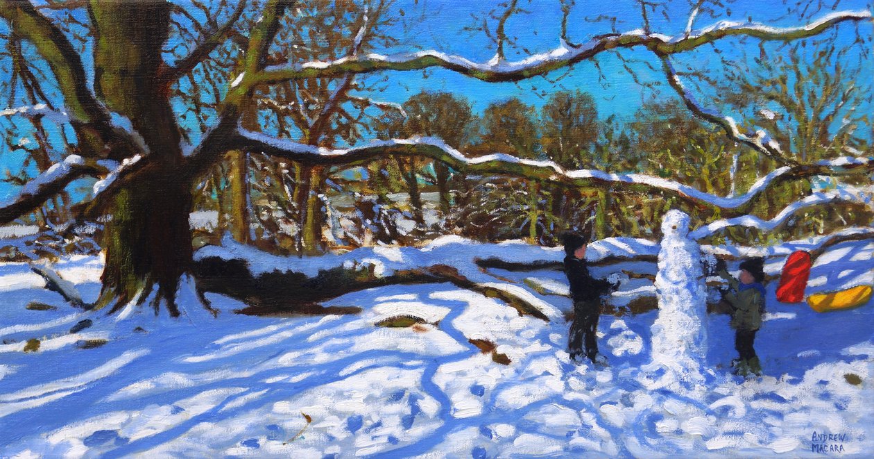 The snowman, Calke Abbey, Ticknall, Derby, 2022