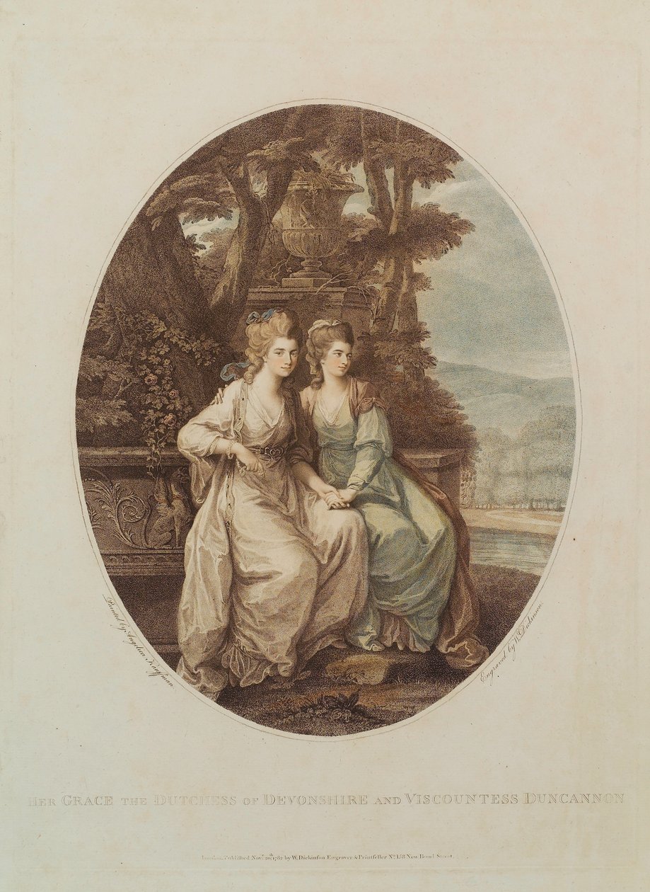 Her Grace the Duchess of Devonshire and Viscountess Duncannon, engraved ...