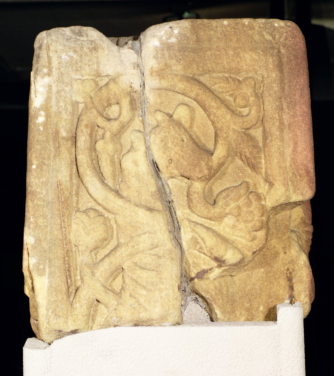 Rothbury Cross Shaft Fragment, Decorated with an Inhabited Scroll, 800 ...