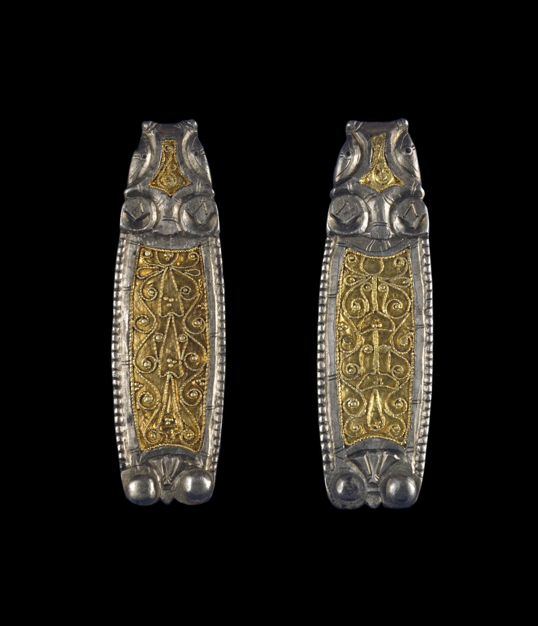 A Pair of Strap-Ends, from Ipsden Heath, Oxfordshire, Late Anglo-Saxon ...
