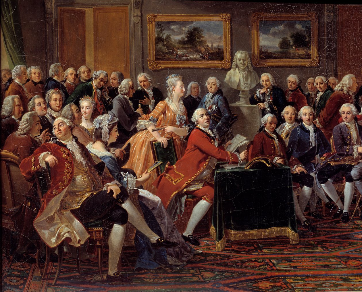 The Salon of Madame Geoffrin by Anicet-Charles Lemonnier