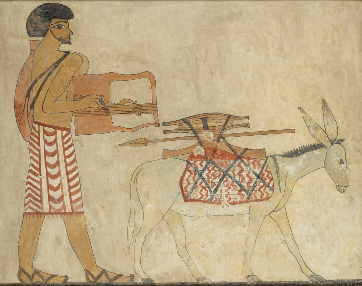 Copy of Wall Painting, Private Tomb 3 of Khnumhotpe III, Beni Hasan