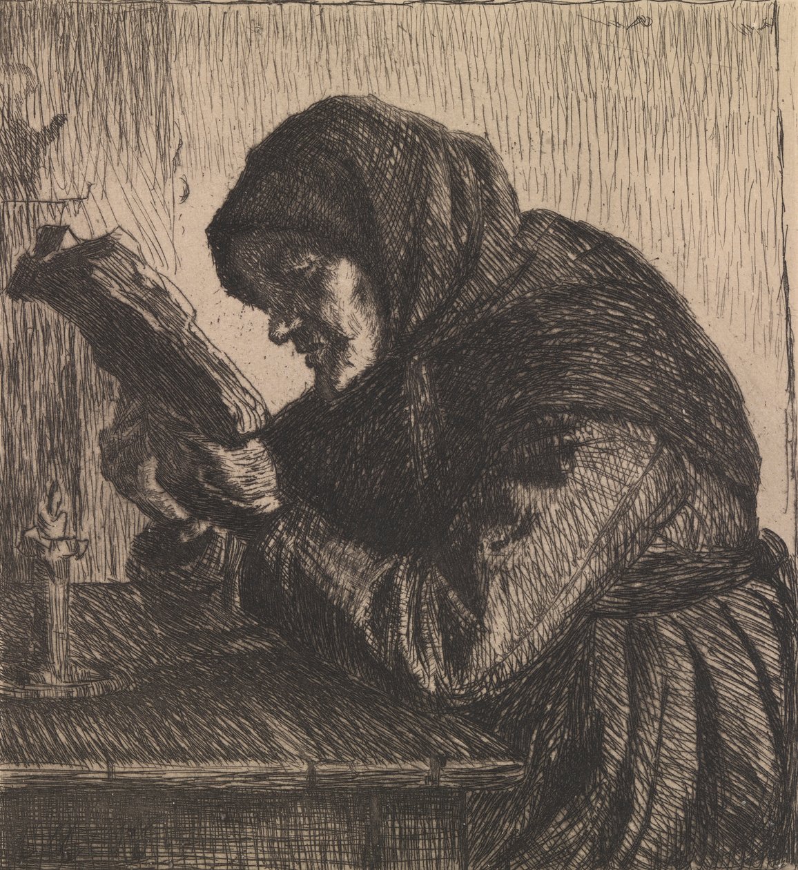Old Woman Reading by Anna Ancher: Buy fine art print