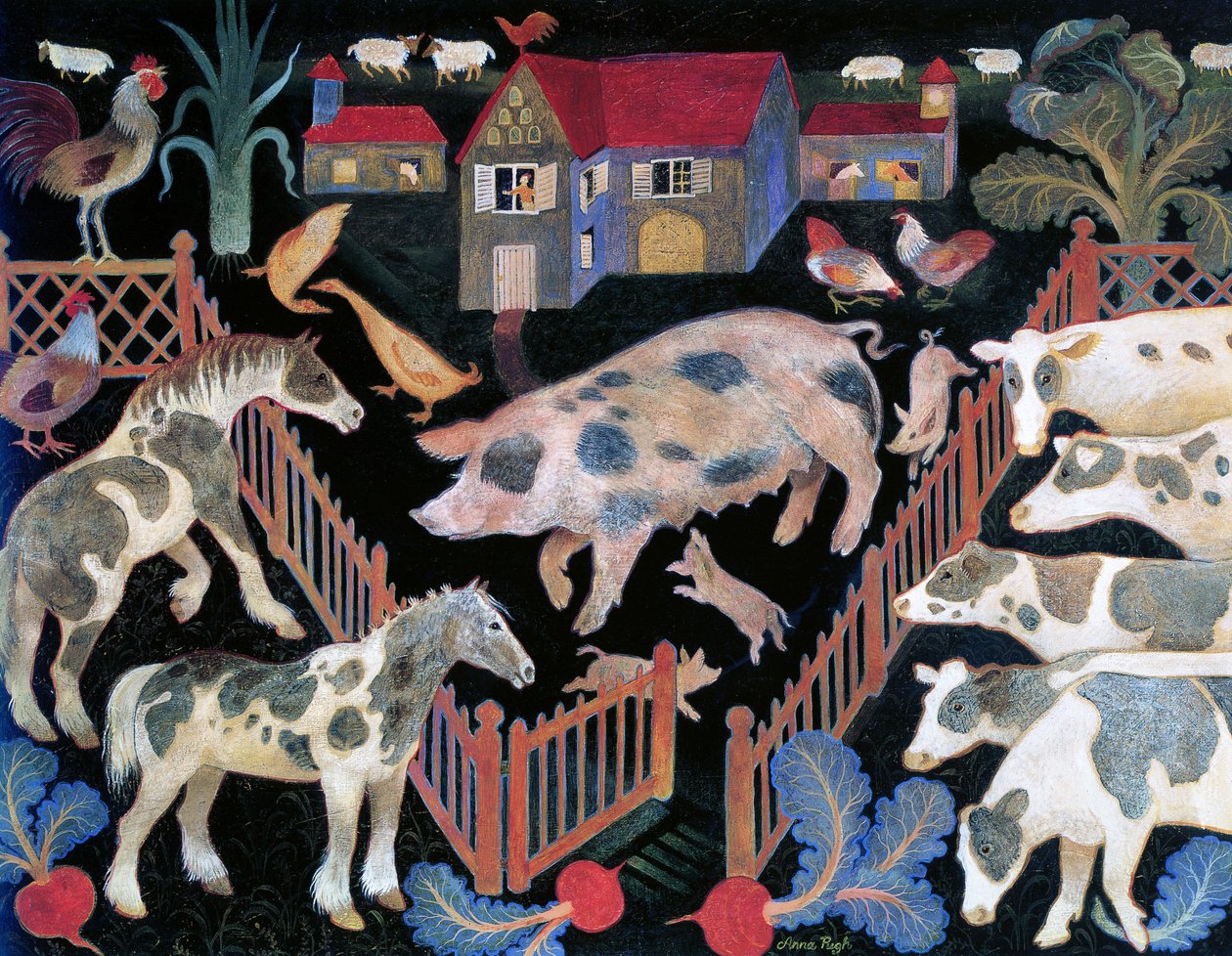 Spot the Bull by Anna Pugh: Premium art reproduction