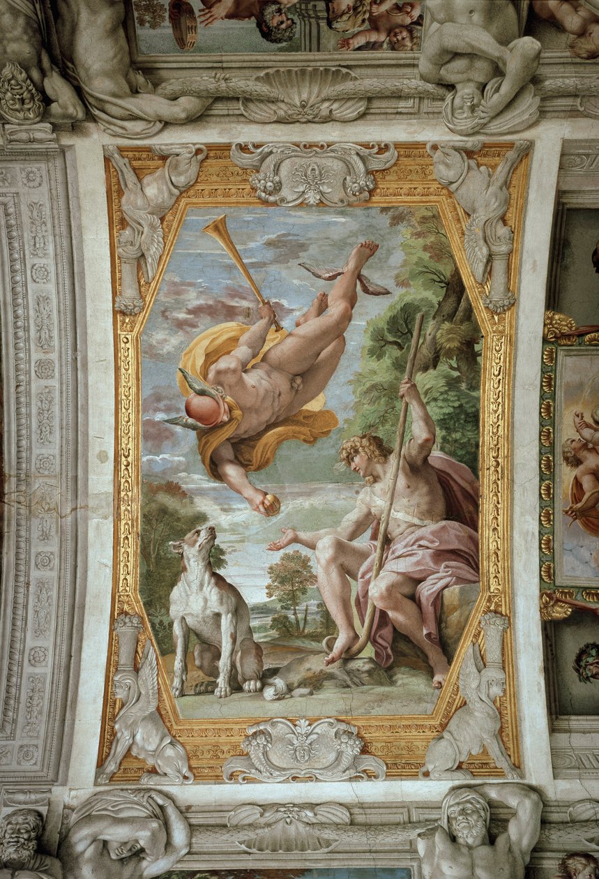 Mercury and Paris by Annibale Carracci: Buy fine art print