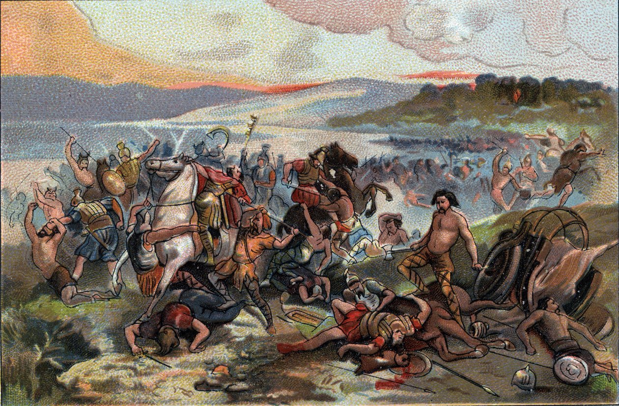 Conquest of Gaul: the battle of Presles in 60 BC opposing the people of ...