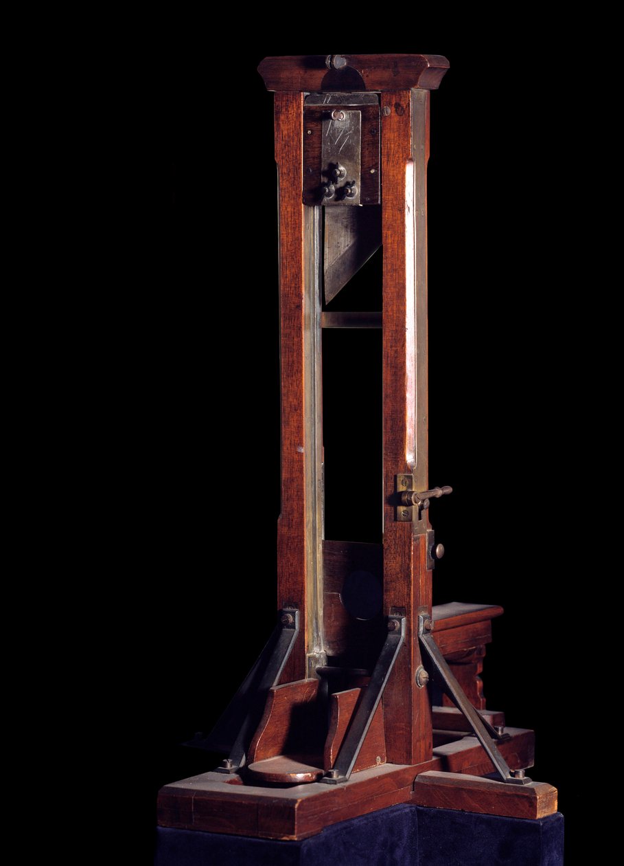 French Revolution: model of the guillotine