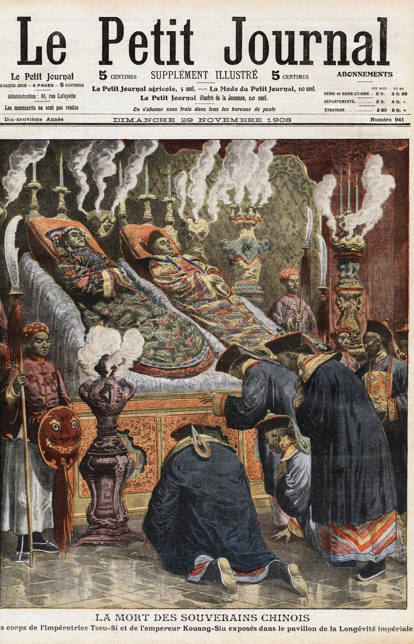 Funeral of Chinese rulers: the bodies of Empress Xiao Ding Jing and ...