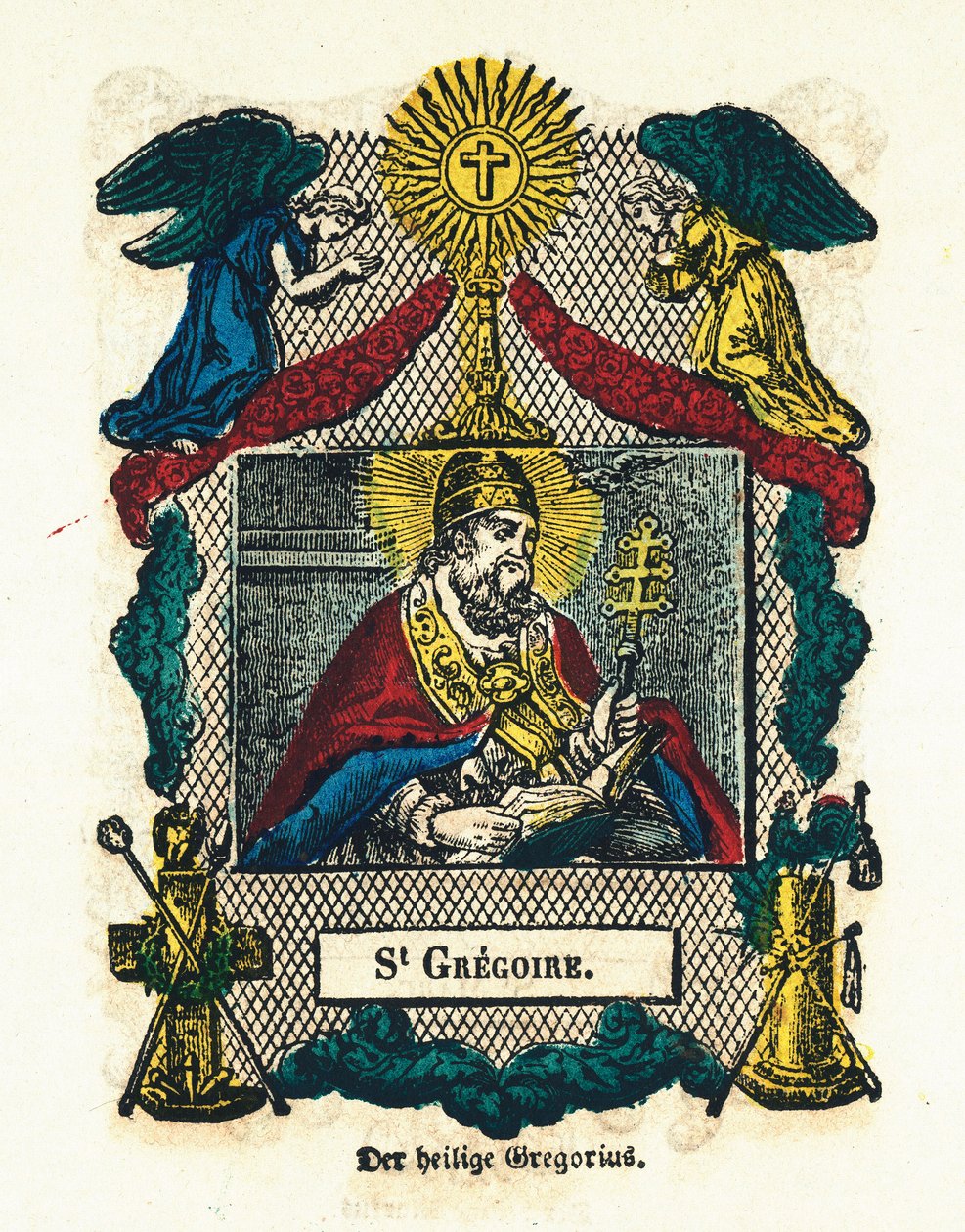 Pious Image: Saint Gregoire I the Great