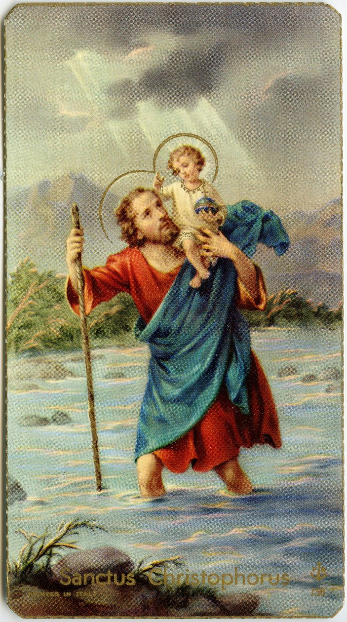 St Christophorus Crossing the Jordan with Young Jesus on His Back