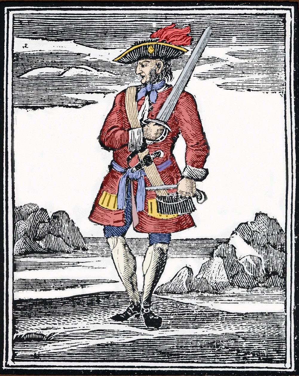 Portrait of the Pirate Jack Rackham, Also Known as Calico Jack