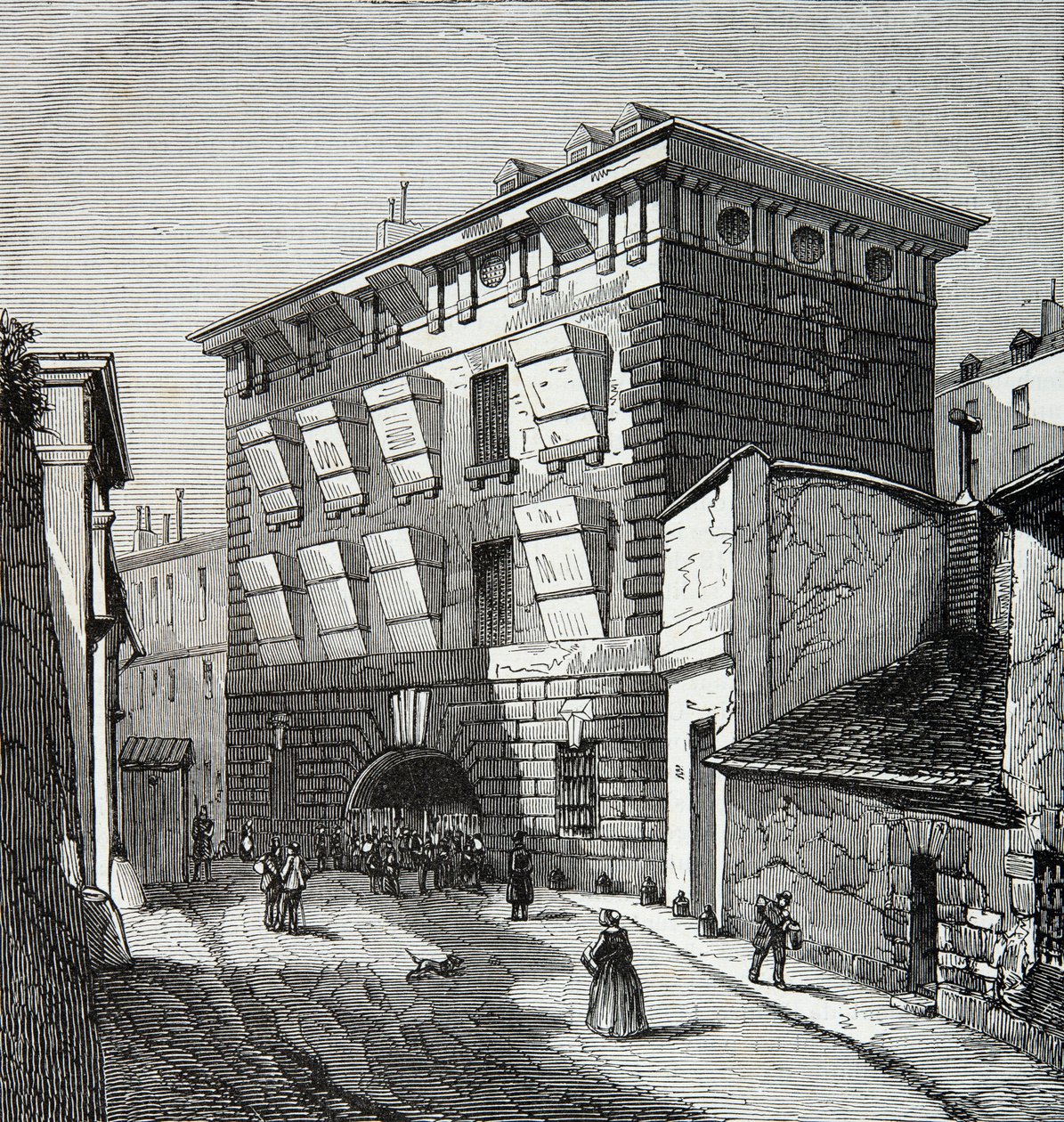 View of the Former Prison of La Force, Rue du Roi de Sicile in Paris in ...