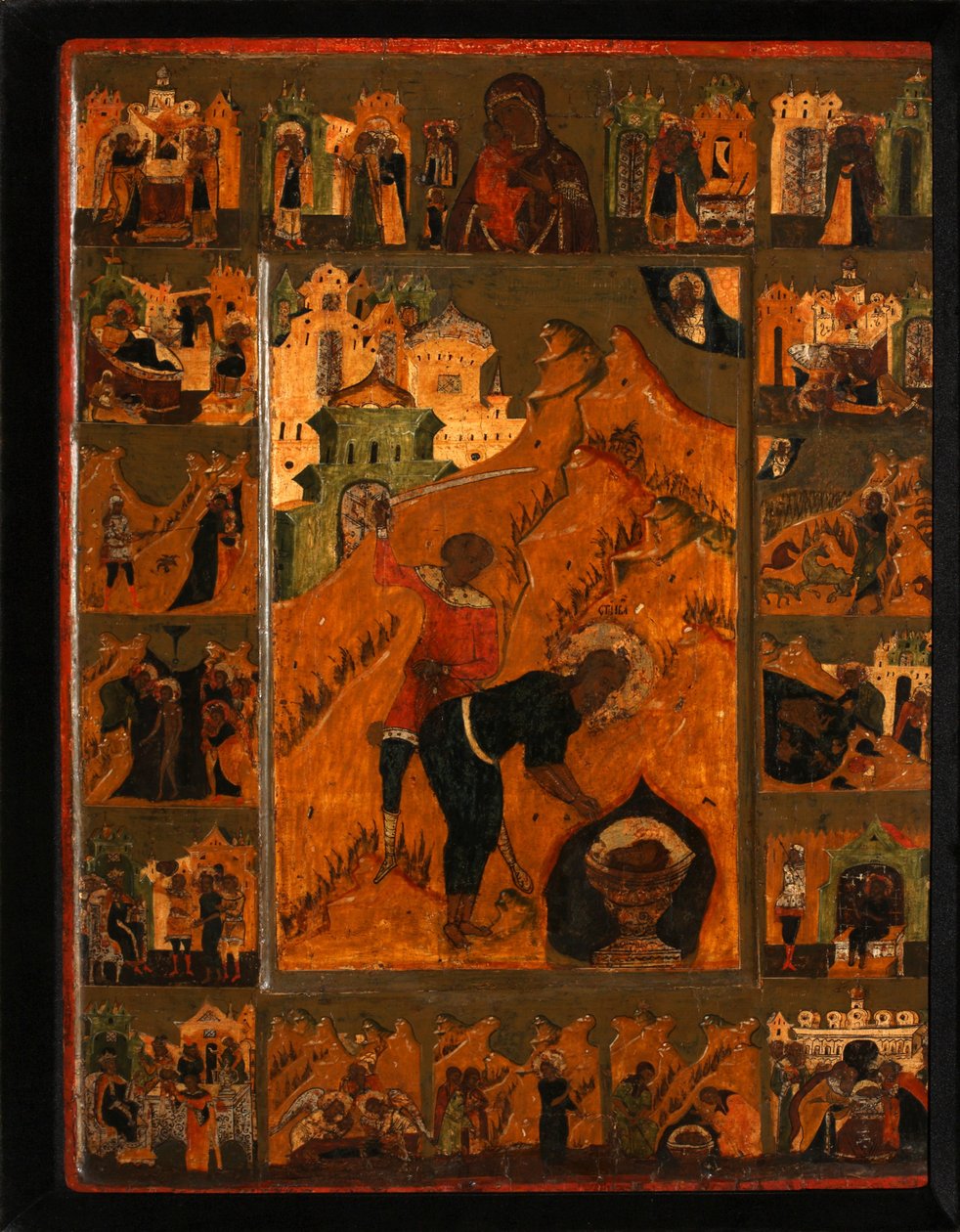 The Beheading of Saint John the Baptist with the Feodorovskaya Mother ...