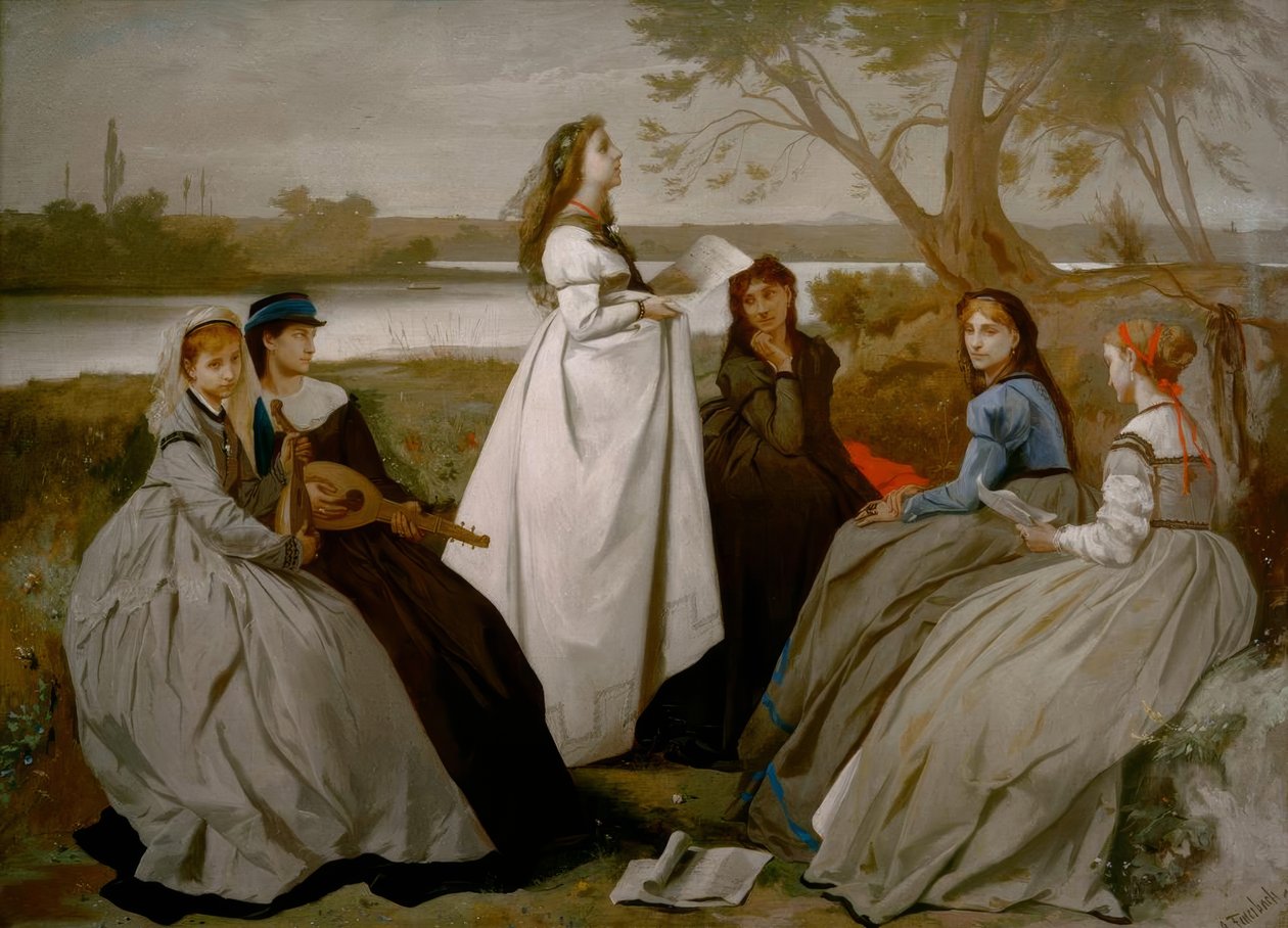 In Spring by Anselm Feuerbach: Buy fine art print