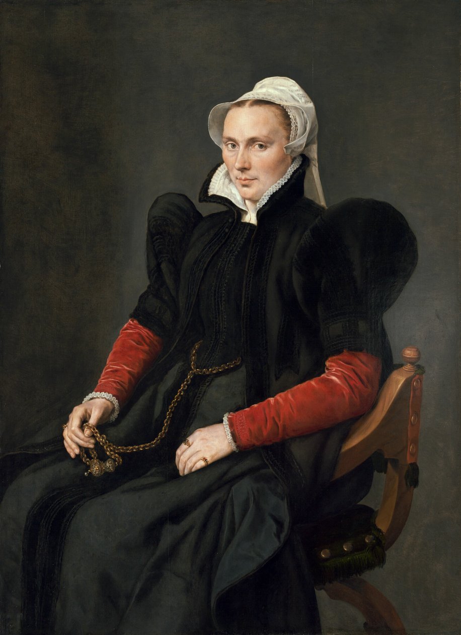 Portrait of a Seated Woman by Anthonis Mor: Fine art print