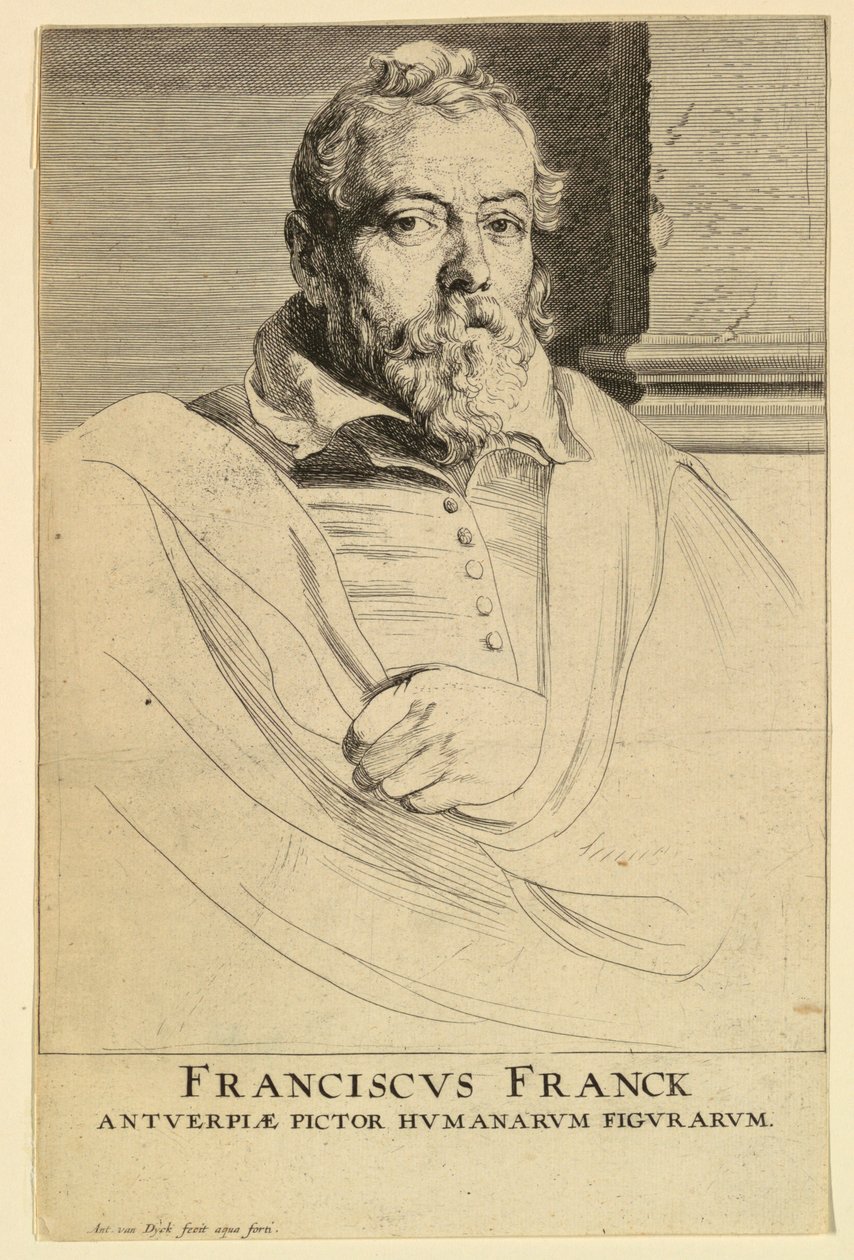 Portrait of Frans Francken, from the Icones Principum Virorum