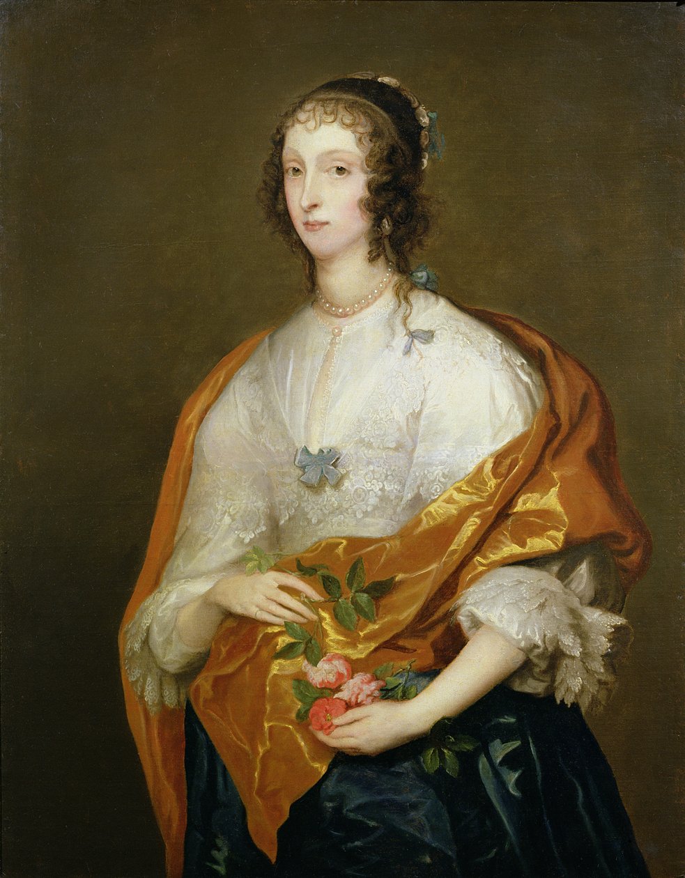 Queen Henrietta Maria by Anthony van Dyck: Fine art print