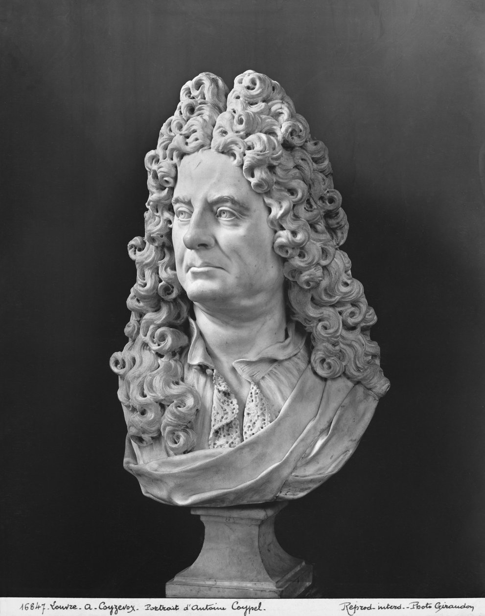 Bust of Antoine Coypel by Antoine Coysevox: Fine art print