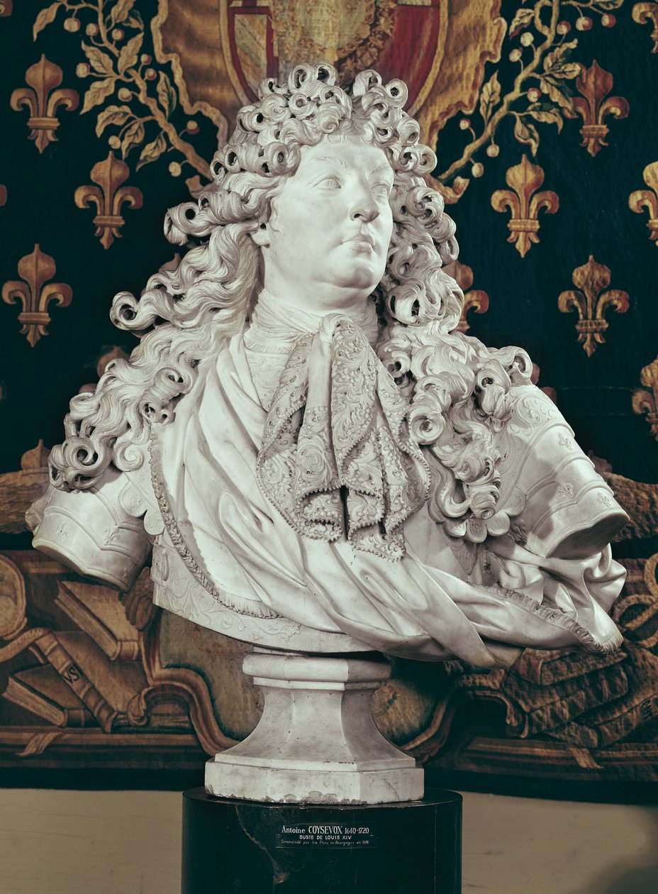 Bust of Louis XIV, 1686 by Antoine Coysevox: Fine art print