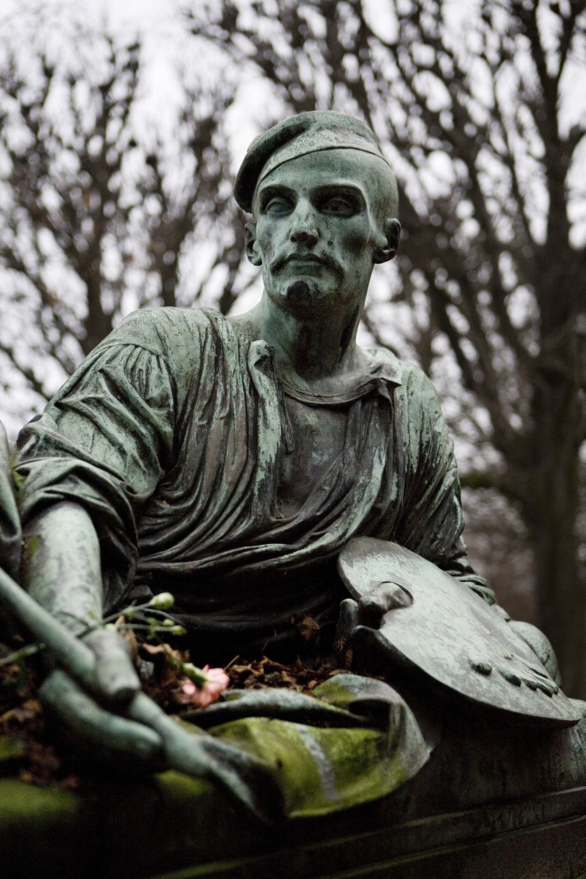 Tomb of Jean Louis Andre Theodore Gericault by Antoine Etex