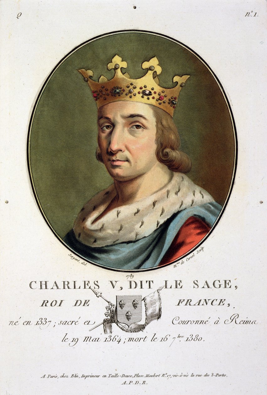 Portrait of Charles V, Called 'The Wise' King of France
