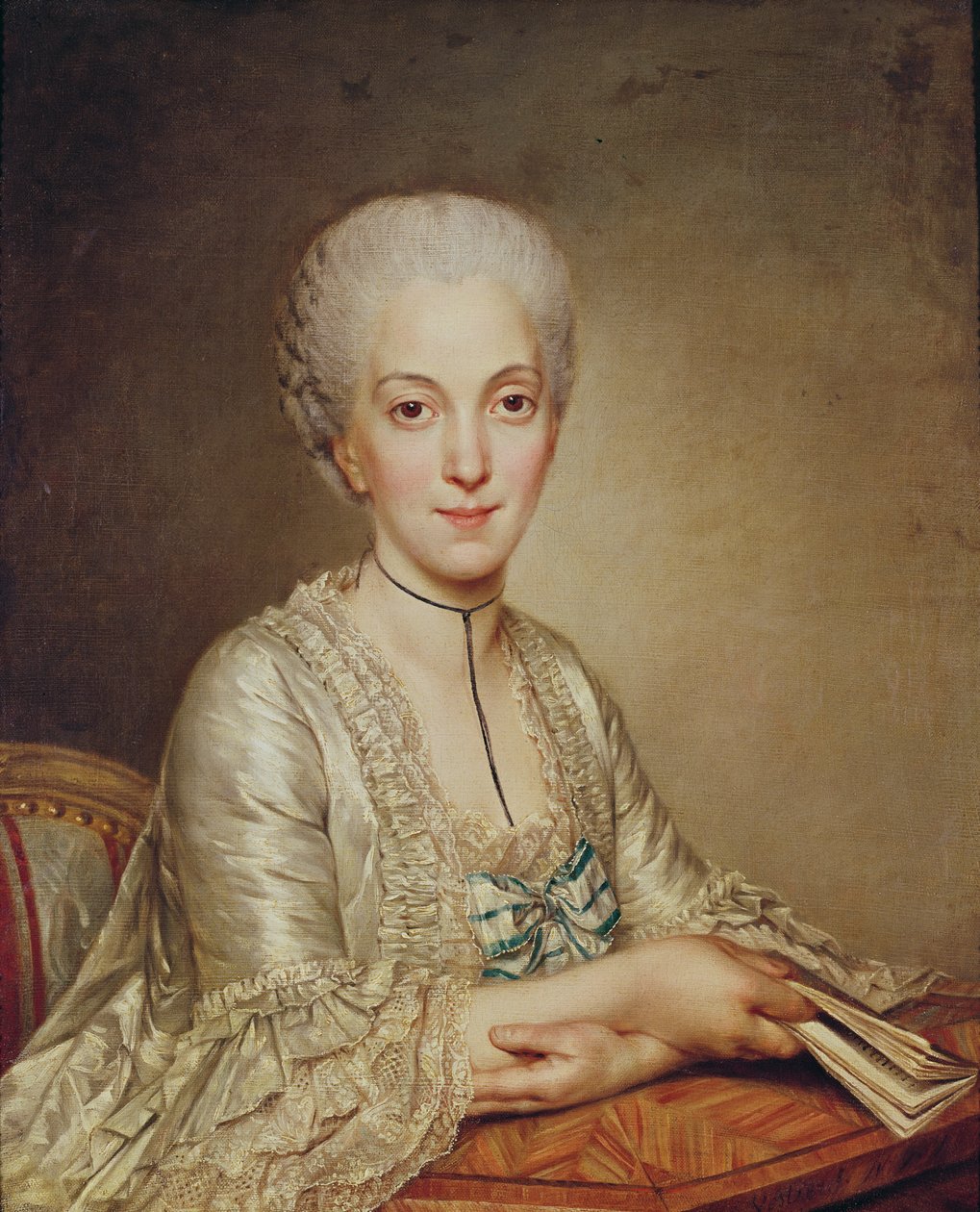 Portrait of a woman by Antoine Vestier: Buy fine art print