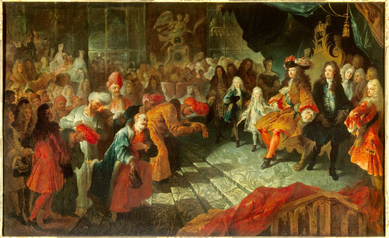 King Louis XIV receives the Ambassador Extraordinary of Persia Mehemet ...