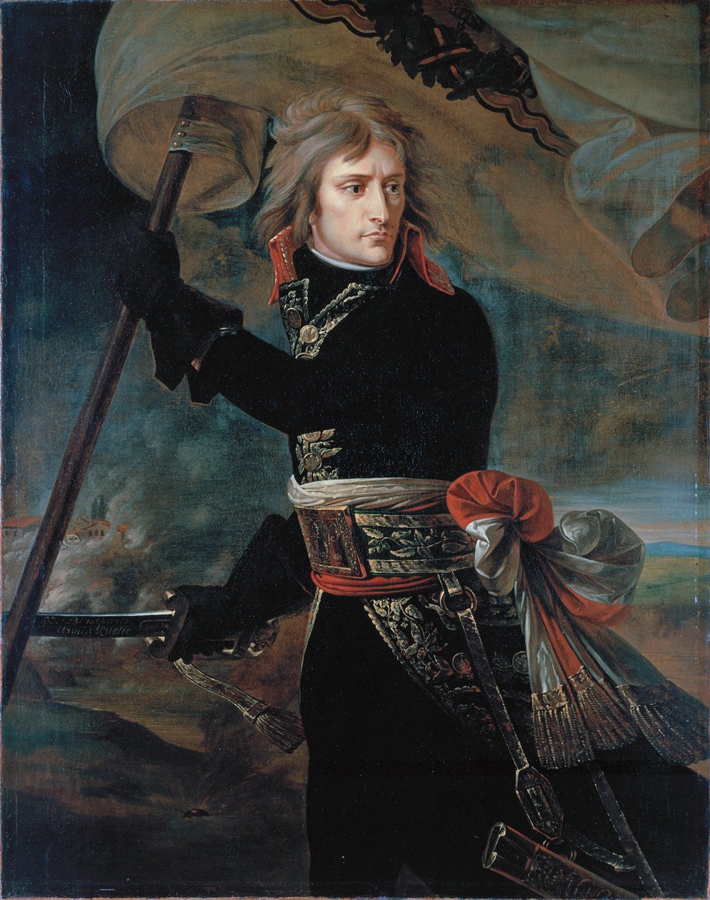 Napoleon Bonaparte on the Bridge at Arcole