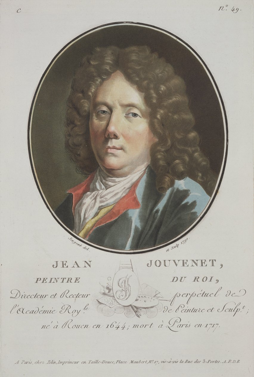 Jean Jouvenet, from Portraits des Grands Hommes, Femmes Illustres, et ...