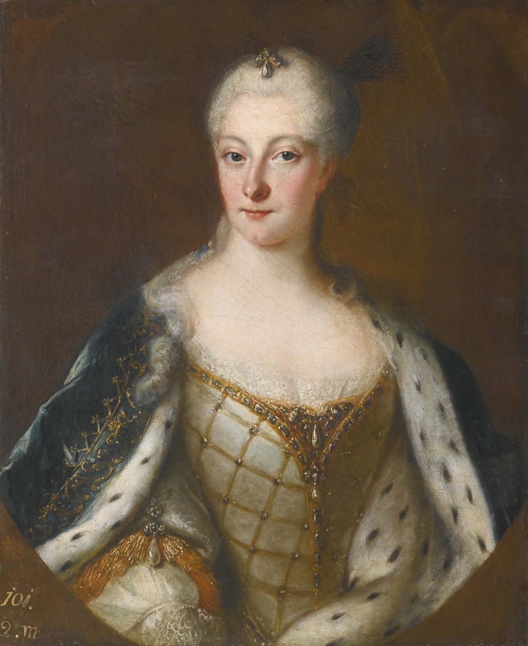 Portrait of Henriette Maria of Brandenburg-Schwedt, 1702-1782