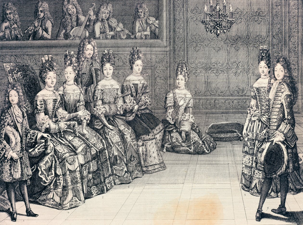 Duke of Burgundy, Duchess of Maine, Princess of Conti and Dukes of ...