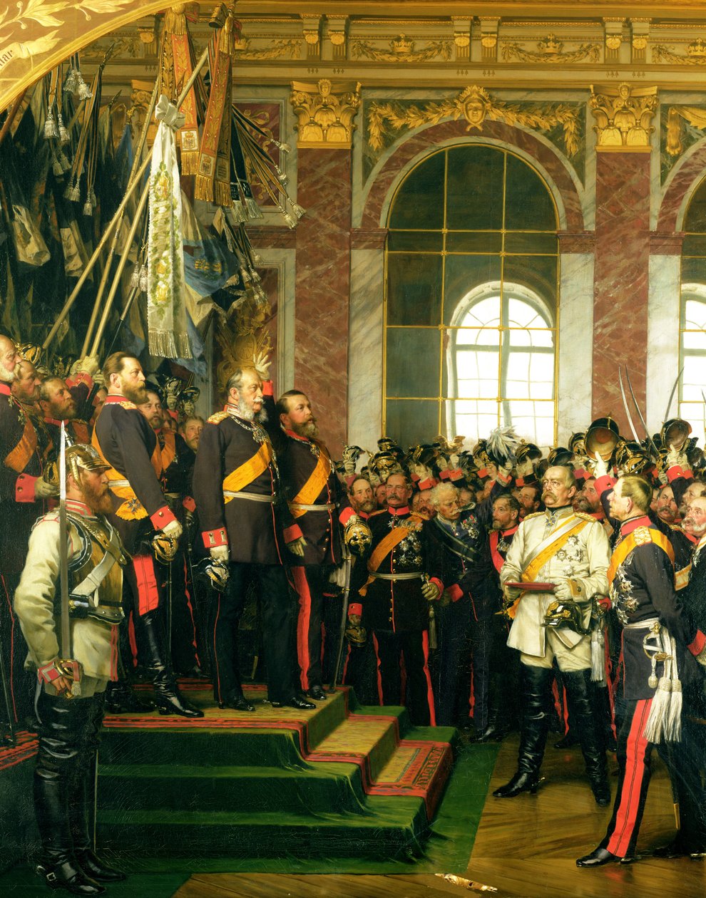 The Proclamation of Wilhelm as Kaiser of the New German Reich, in the ...
