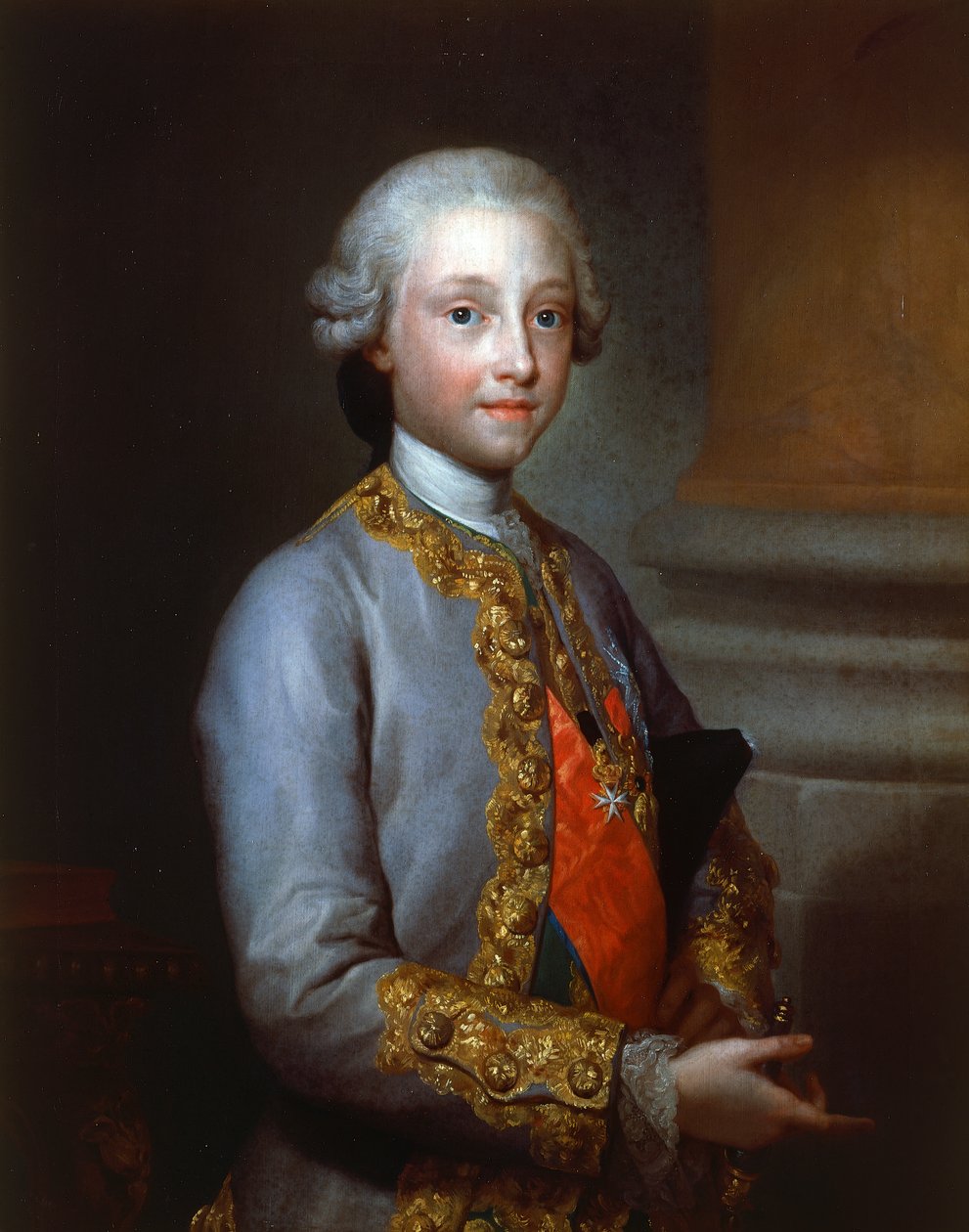 Portrait of Infante Gabriel of Spain by Anton Raphael Mengs