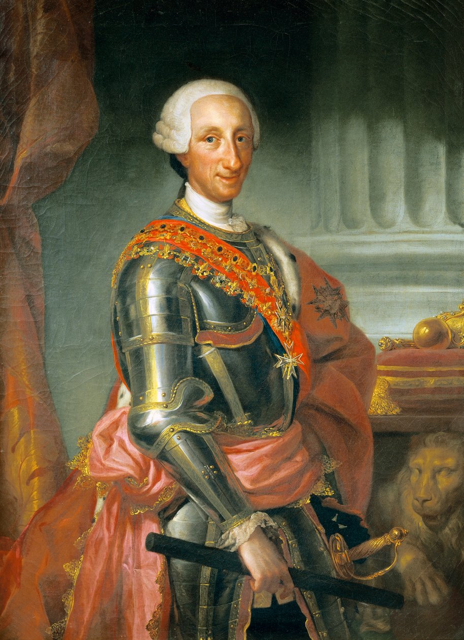 Portrait of King Charles III of Spain by Anton Raphael Mengs